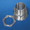Durable CNC Lathe Machining Parts Aluminum Knurled Knob Nut For Auto Parts